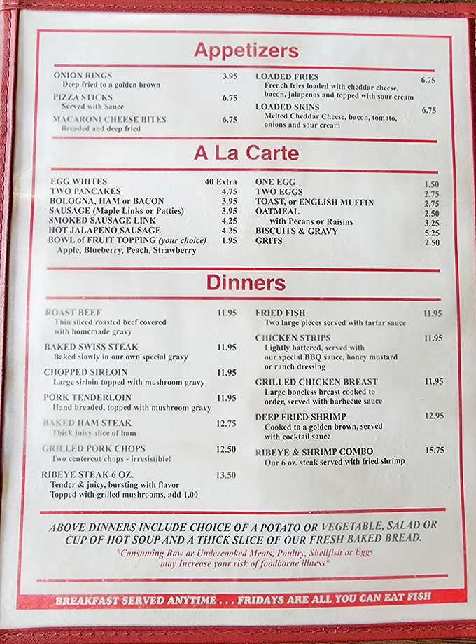 Menu prices that won't require a second mortgage – now that's what I call comfort food economics.