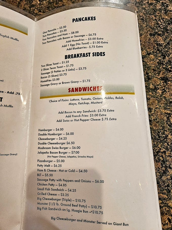 This isn't your typical fast-food menu board &ndash; it's a roadmap to burger enlightenment with options that actually make sense.