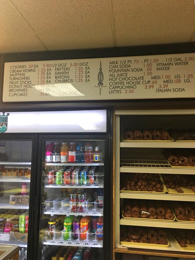 The menu board&mdash;a roadmap to happiness. Simple pleasures listed in plain sight, no fancy descriptions needed.