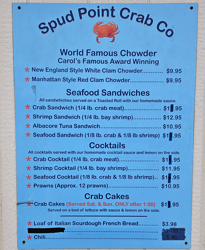 The menu of champions &ndash; simple, straightforward, and utterly irresistible. Like a treasure map where X marks every spot.