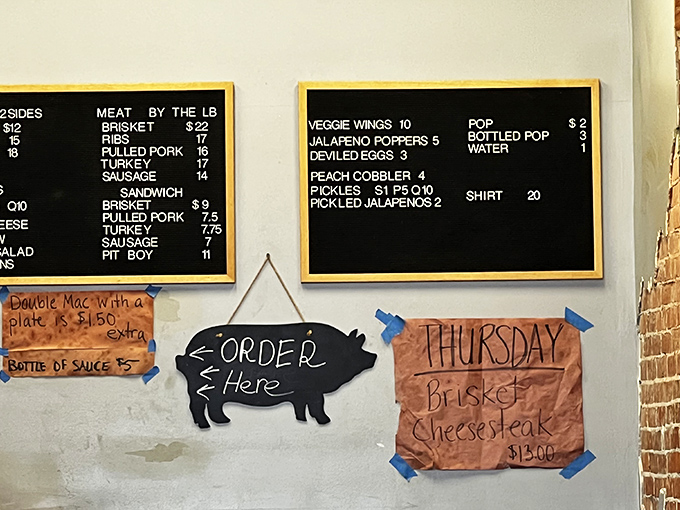 The chalkboard menu speaks volumes in its simplicity&mdash;when you're this confident in your meat, you don't need fancy descriptions or elaborate options.