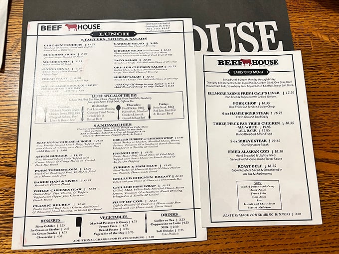 A menu that gets straight to the point: beef is the star, everything else is just a supporting player in this delicious production.