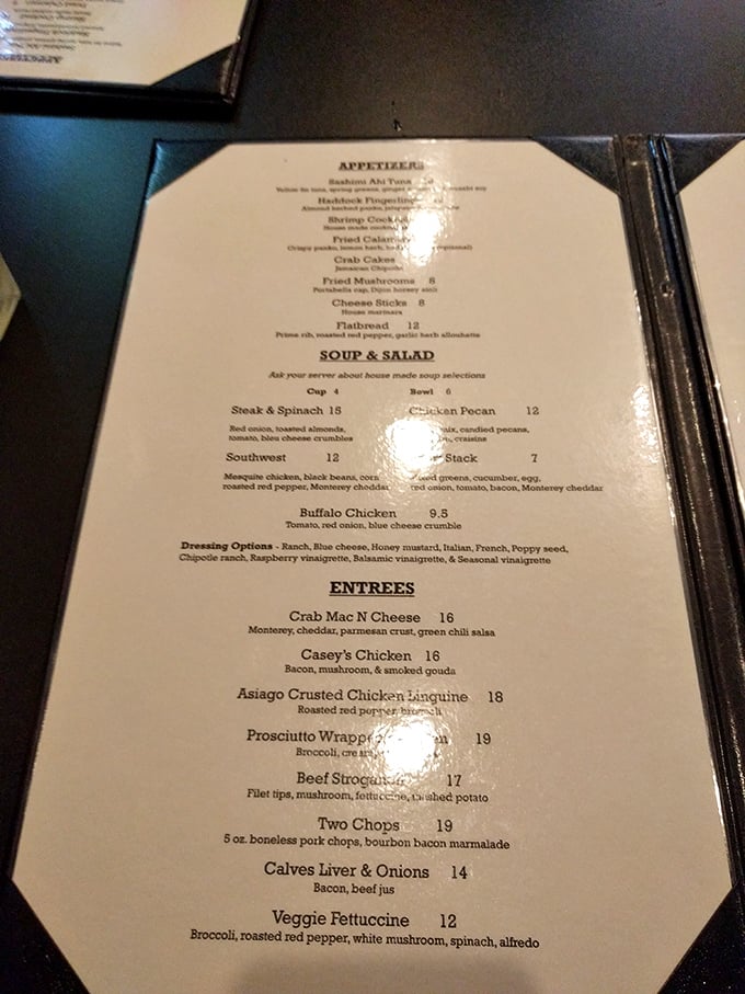 The menu reads like a love letter to classic American cuisine, where every item promises comfort elevated to an art form.