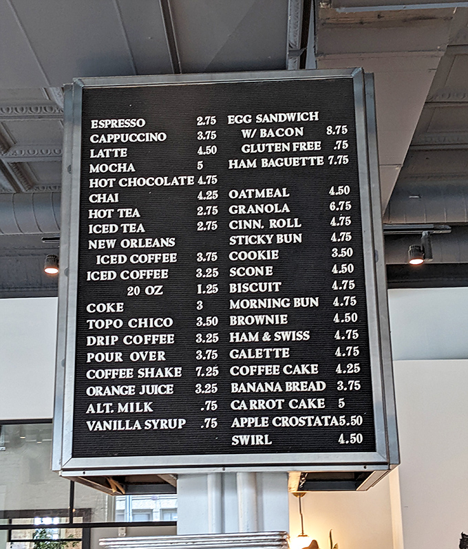 This menu board isn't just a list&mdash;it's a roadmap to happiness. Each line item represents a potential life-changing culinary experience.