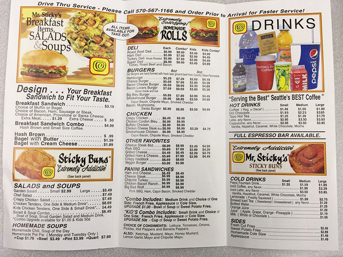 This menu isn't just a list of options&mdash;it's a roadmap to happiness. When in doubt, follow the "Extremely Addictive" signs.