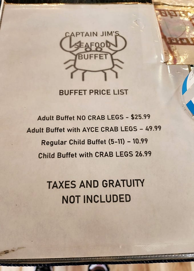 Life's important decisions: regular buffet or the all-you-can-eat crab legs? Spoiler alert: the answer is always crab legs.