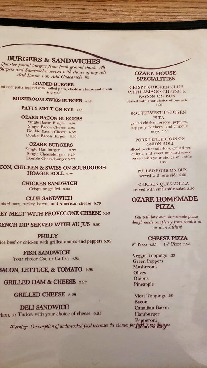 This menu reads like a love letter to anyone who believes bacon makes everything better.