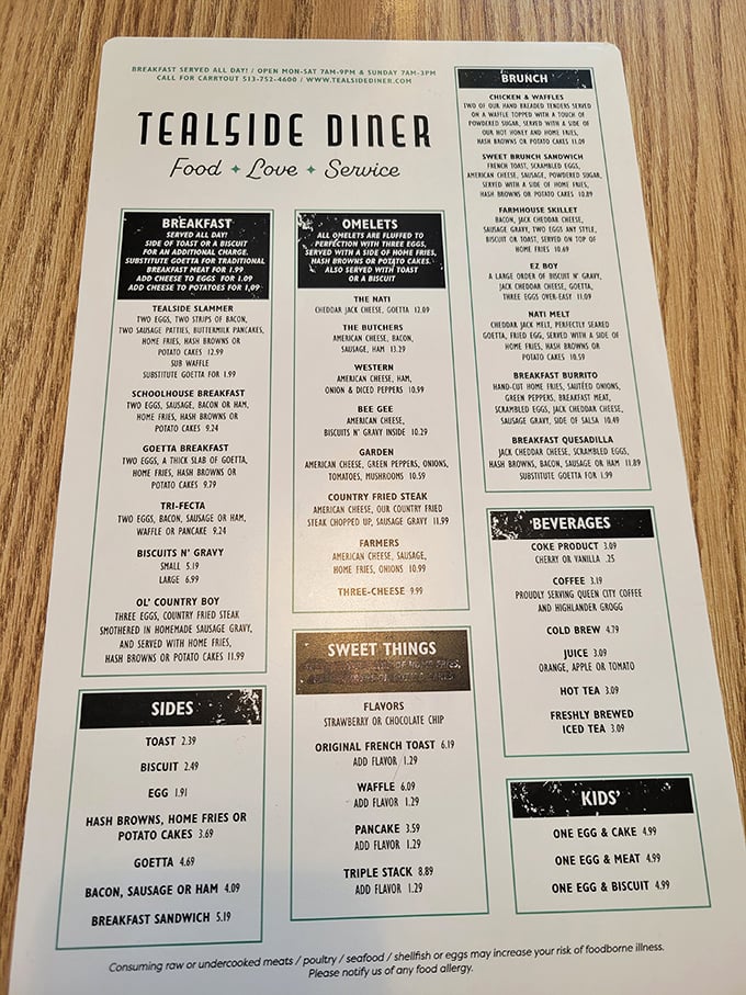 A menu that doesn't need fancy descriptions &ndash; just honest food that promises to cure whatever ails you, especially if what ails you is hunger.