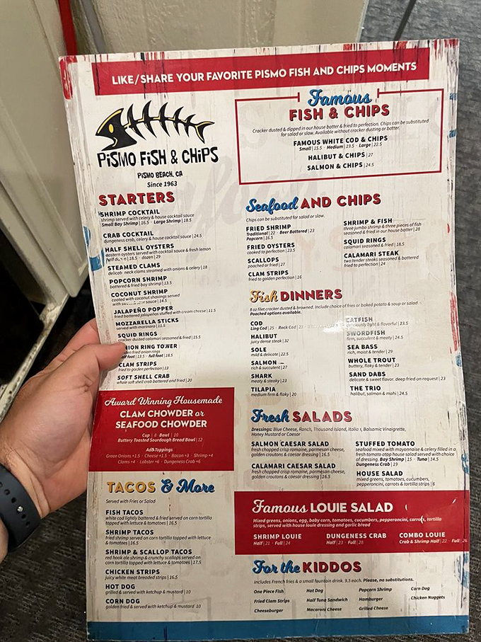 A menu that reads like a coastal dream sequence &ndash; each item practically begging you to abandon your diet resolutions for the day.