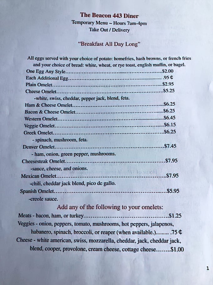 The breakfast menu reads like poetry to hungry souls&mdash;a symphony of omelets, each promising its own unique morning melody.
