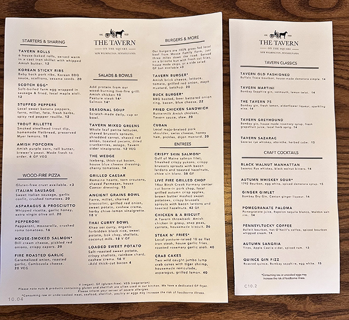 A menu that reads like a love letter to comfort food, featuring everything from tavern classics to inventive surprises.