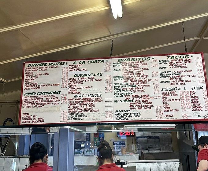 The menu board&mdash;a sacred text of Mexican delights. Study it carefully, grasshopper, for there are no wrong choices here.