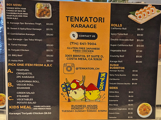 This menu isn't just a list of options &ndash; it's a roadmap to happiness. The karaage section alone deserves its own documentary series.