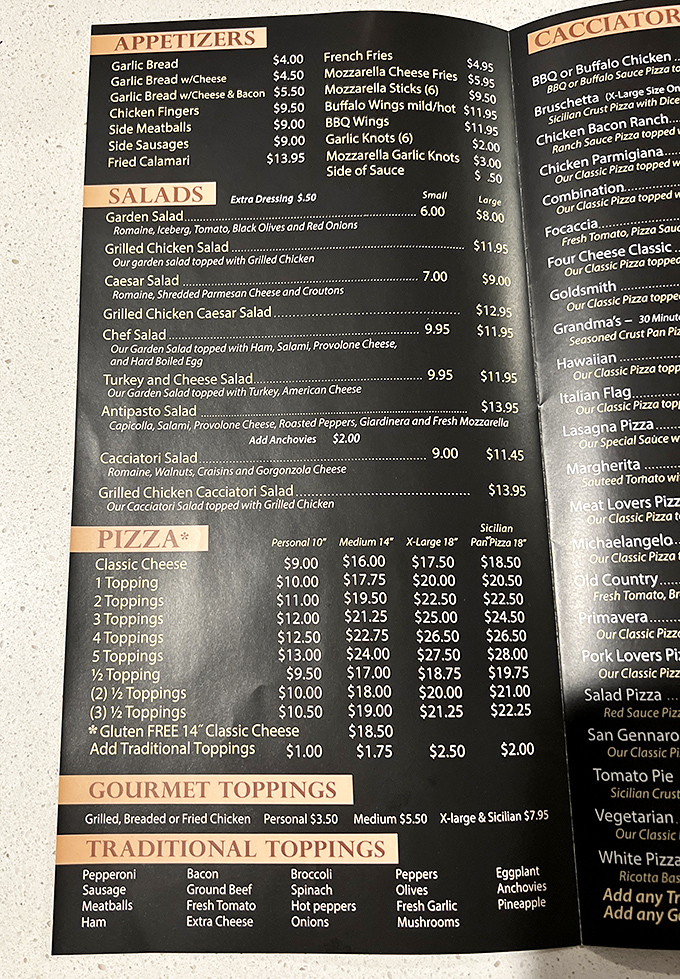 A menu that doesn't mess around&mdash;straightforward Italian favorites with enough options to satisfy without overwhelming. Decision paralysis, begone!