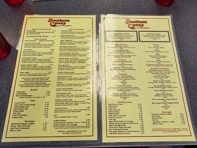 The menu reads like a love letter to breakfast classics, with enough options to require a strategic game plan.