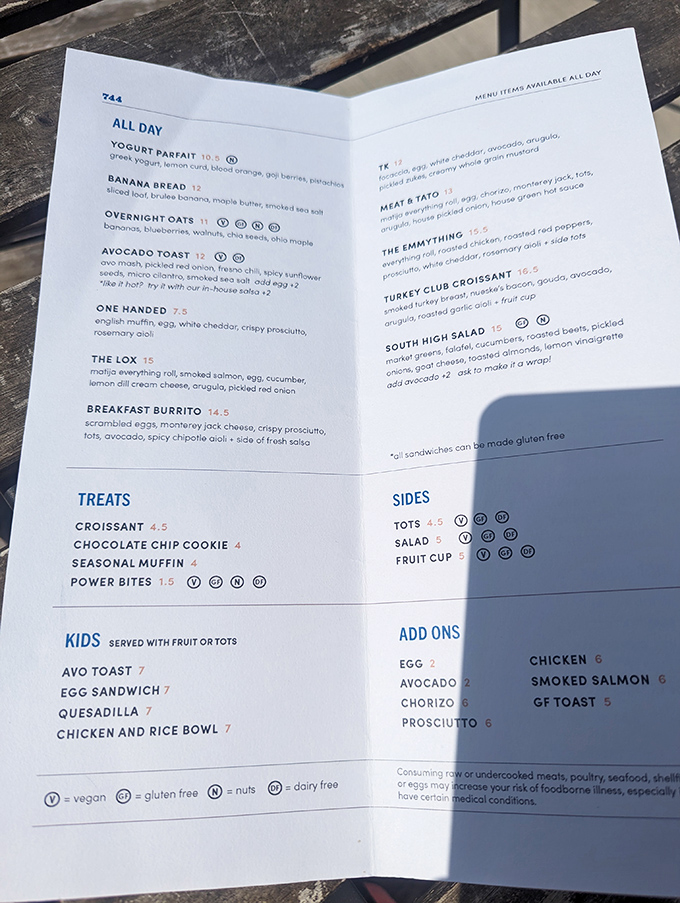 A menu that reads like poetry for the breakfast-obsessed. Each option promises a different path to morning bliss.