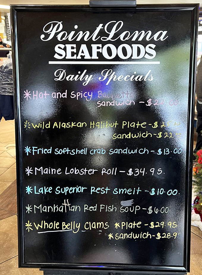The daily specials board reads like poetry to hungry visitors&mdash;each colorful chalk listing represents a potential love affair with your taste buds.