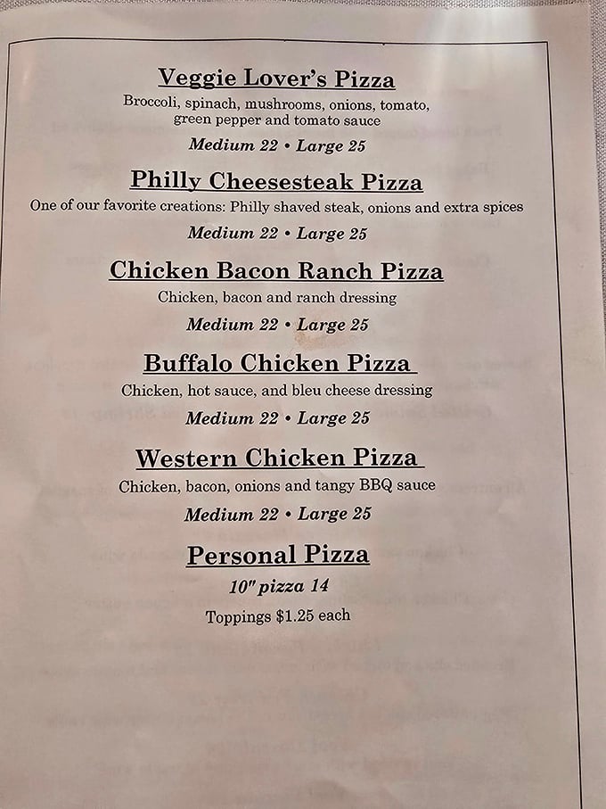 JoJo's specialty pizza menu reads like poetry to the hungry soul. The Philly Cheesesteak Pizza alone is worth crossing state lines for.