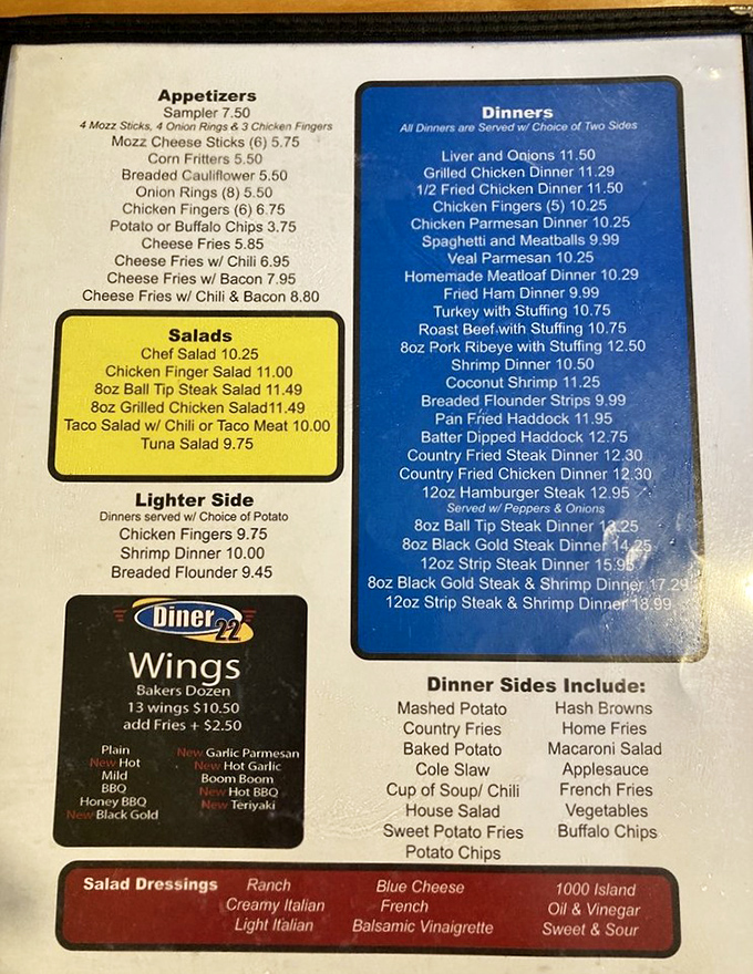 This menu isn't trying to reinvent the wheel &ndash; it's perfecting it. From liver and onions to coconut shrimp, comfort food gets the respect it deserves.
