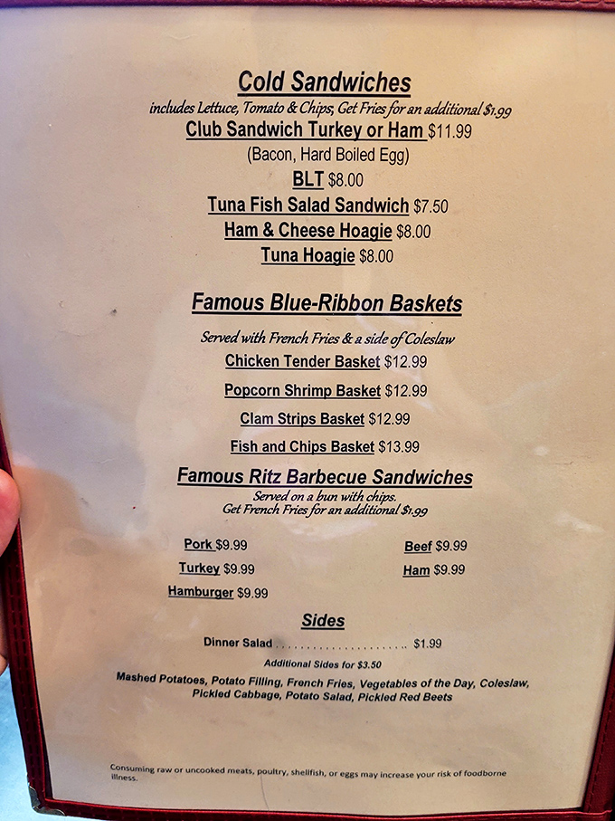 A menu that doesn't need fancy fonts or pretentious descriptions&mdash;just honest food that's stood the test of time.