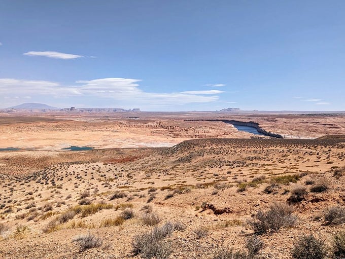 Desert meets water in a love story spanning millennia. The vast landscape stretches to the horizon, making your everyday problems seem delightfully insignificant.