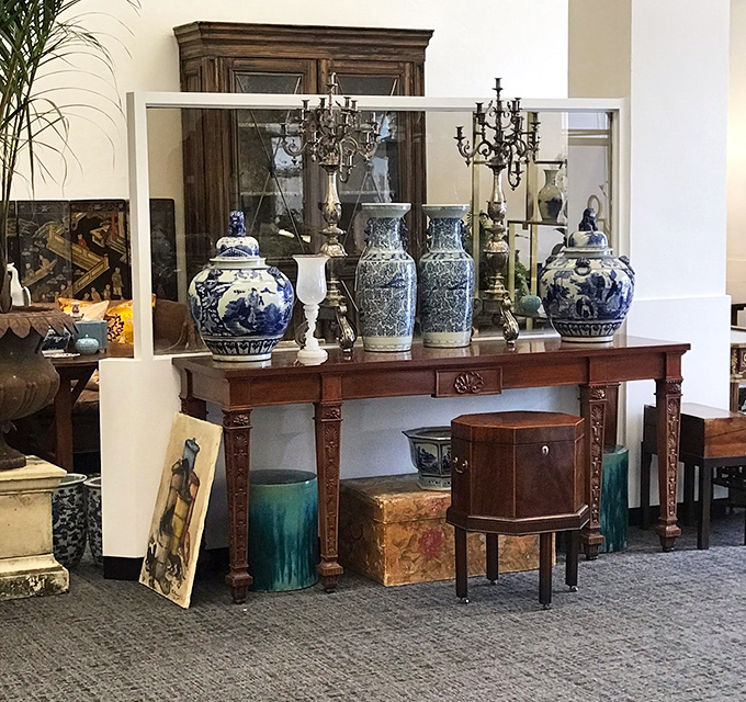 These blue and white porcelain pieces aren't just decorative&mdash;they're time travelers from centuries past, displayed with the reverence they deserve.