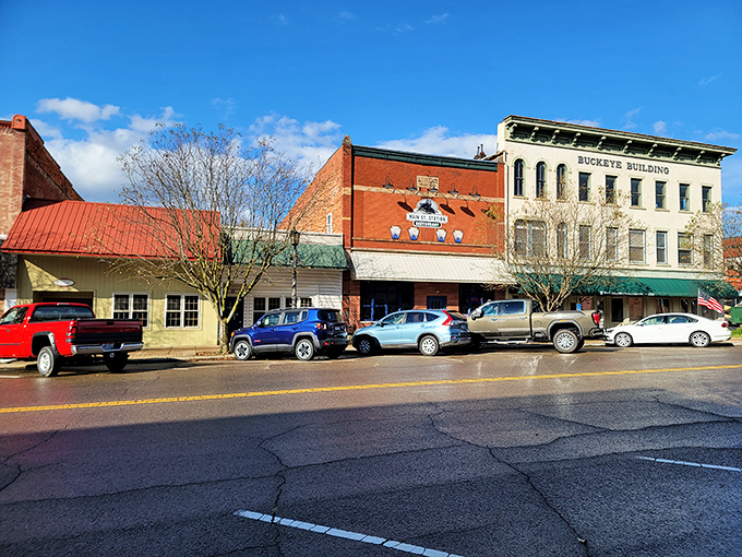 The Buckeye Building anchors downtown with the quiet confidence of someone who's seen a century of stories unfold from its windows.