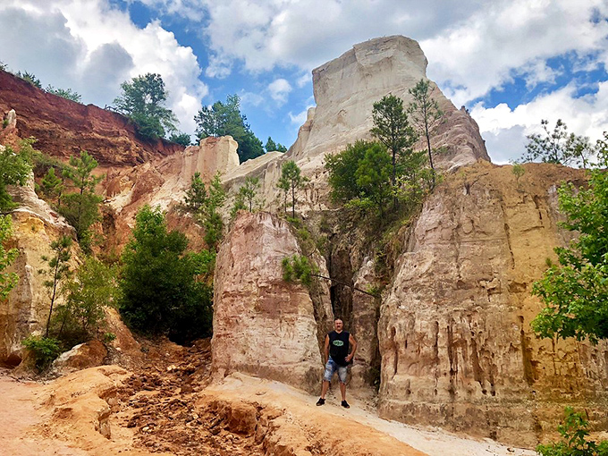 Standing among these towering formations feels like discovering Georgia's secret portal to another planet entirely.