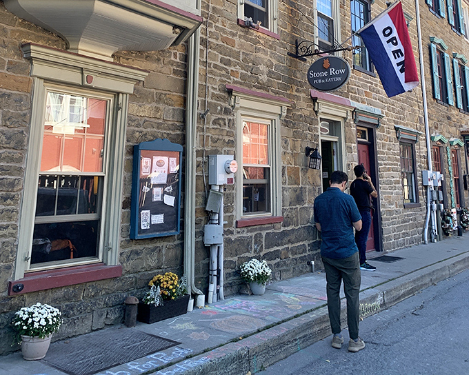 The simple "OPEN" flag might be the most inviting sight in town when you're hungry and the aroma of farm-to-table goodness beckons from beyond that door.