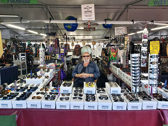 Sunglasses as far as the eye can see&mdash;which is ironic, since you'll need a pair while browsing this dazzling outdoor marketplace.