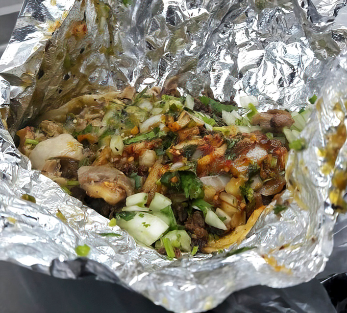 Foil-wrapped perfection that proves the best things in life don't come on china plates but in humble aluminum packages.