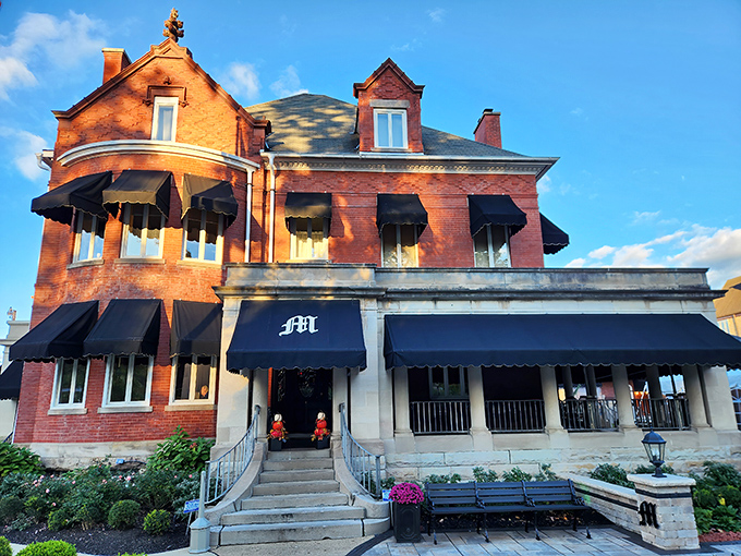 The Meredith Inn stands as a gorgeous testament to Victorian architecture, its brick fa&ccedil;ade and elegant awnings inviting visitors to step back in time while enjoying modern comforts.