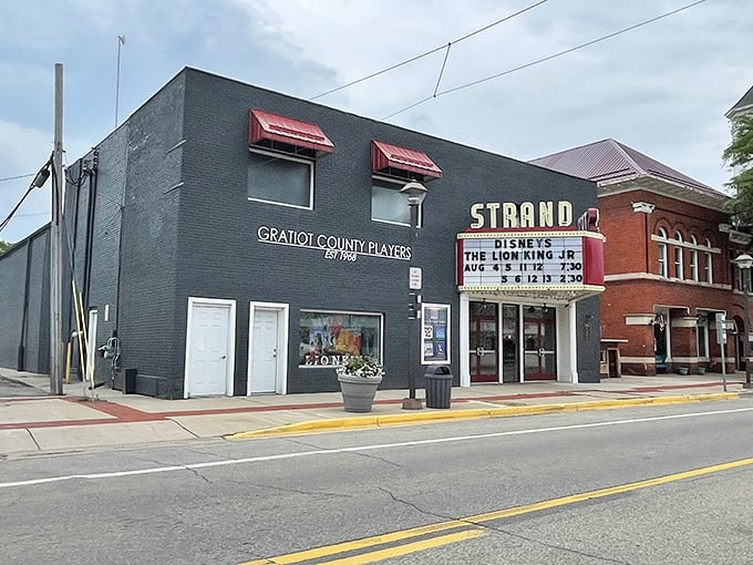 The Strand Theatre stands as proof that not everything was better in the old days—but movie theaters certainly were. Classic marquee, modern movies.