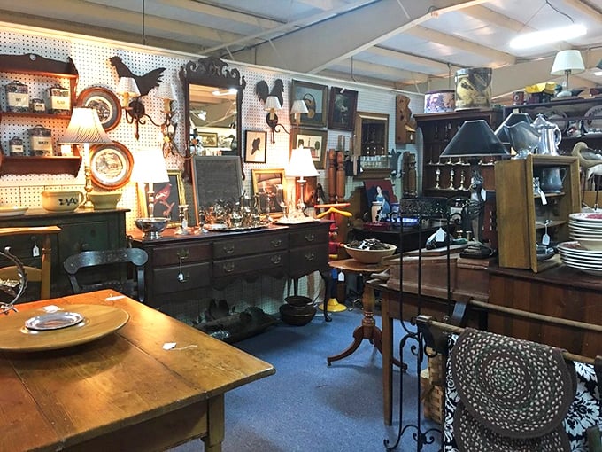 Every corner tells a different story&mdash;this one's a mid-century living room waiting for martinis and Sinatra on vinyl.