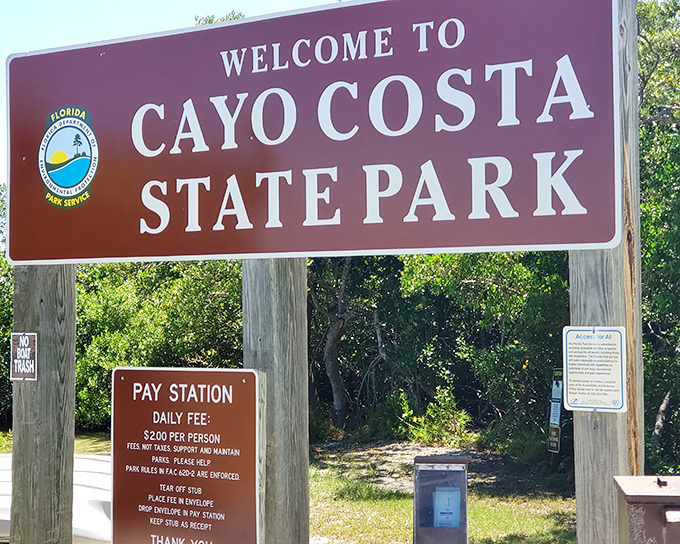 The most welcoming sign in Florida that doesn't promise free samples or early bird specials. Your gateway to unplugged paradise.