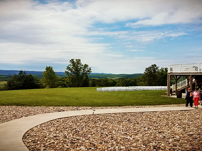 Whispering Oaks Vineyard proves that fine wine doesn't require fine dining prices in Pennsylvania's countryside.