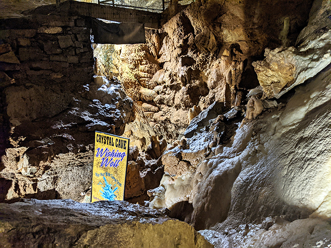 The famous wishing well where dreams meet geology &ndash; and your spare change supports a good cause.
