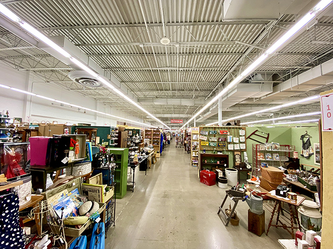 Aisles that stretch toward infinity, each turn promising the discovery that will have friends asking, "Where on earth did you find that?"