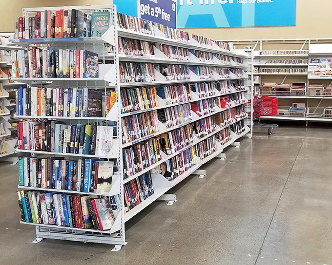 The book section at Savers is where literary dreams find second lives. Stories waiting for new readers to turn their pages.