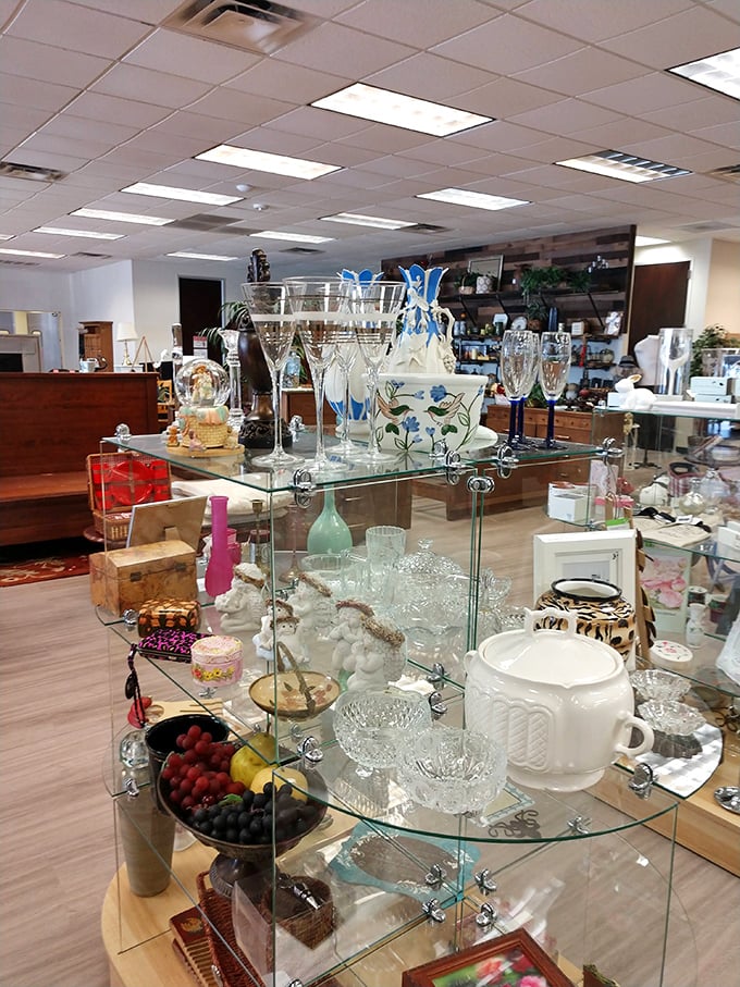 Crystal and glassware that would make your grandmother swoon. These aren't just dishes&mdash;they're conversation pieces waiting for their second act.