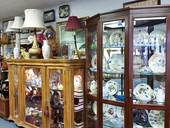 Fine china that once graced Midwestern dinner tables now waits for its second act. Grandma would approve of these rescued treasures.