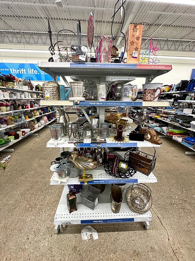 The home d&eacute;cor section &ndash; where someone's former mantelpiece oddity becomes your conversation-starting masterpiece.