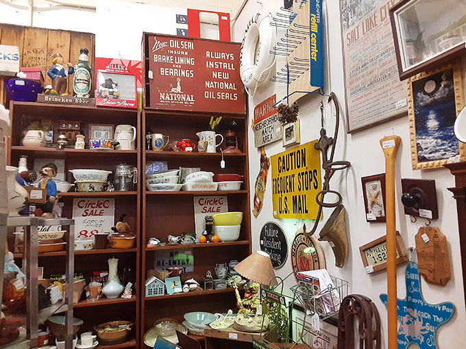 Vintage advertising signs that outlasted the products they promoted. Remember when oil changes came with this much character?