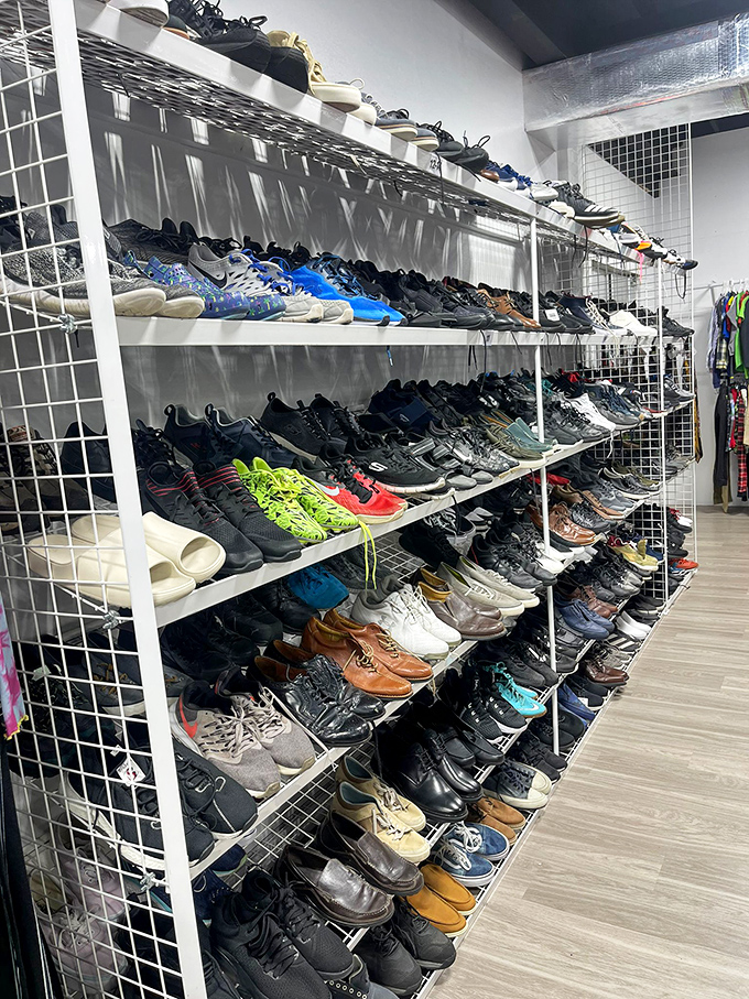 The footwear section rivals Imelda Marcos's closet, with enough options to change your shoes every day for a year without repeating.