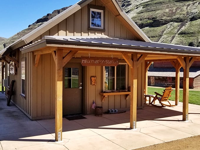 This charming information station isn't just functional &ndash; it's the perfect blend of rustic comfort and wilderness gateway.
