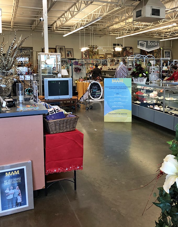 Step inside and the treasure hunt begins! The spacious interior offers everything from electronics to home d&eacute;cor, all neatly organized for maximum discovery potential.