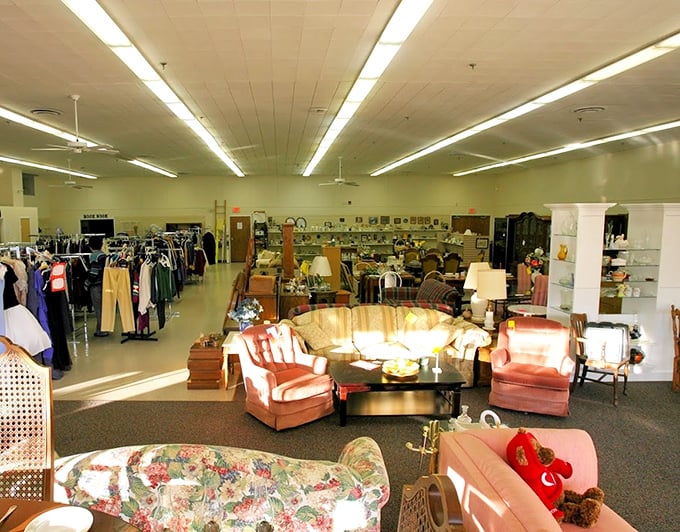 The thrill of the hunt comes alive in these sprawling aisles &ndash; imagine finding your next conversation piece nestled between these colorful furniture arrangements.