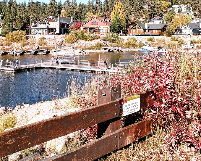 Fall's paintbrush turns Big Bear into a masterpiece of crimson and gold, with lakeside cabins that seem plucked straight from a holiday card.