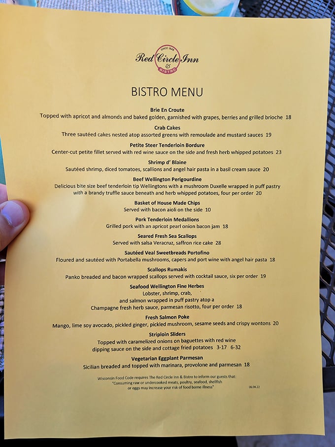 A menu that reads like a love letter to classic cuisine. Each description promises a journey worth taking, no passport required.