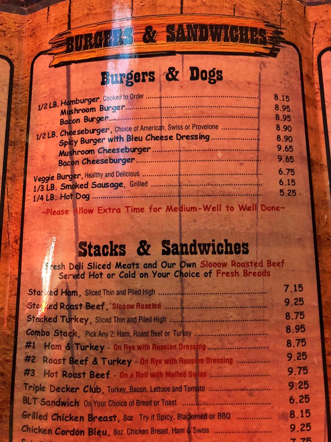 A menu that doesn't need fancy fonts or flowery descriptions. Just straightforward promises of deliciousness that will be kept.